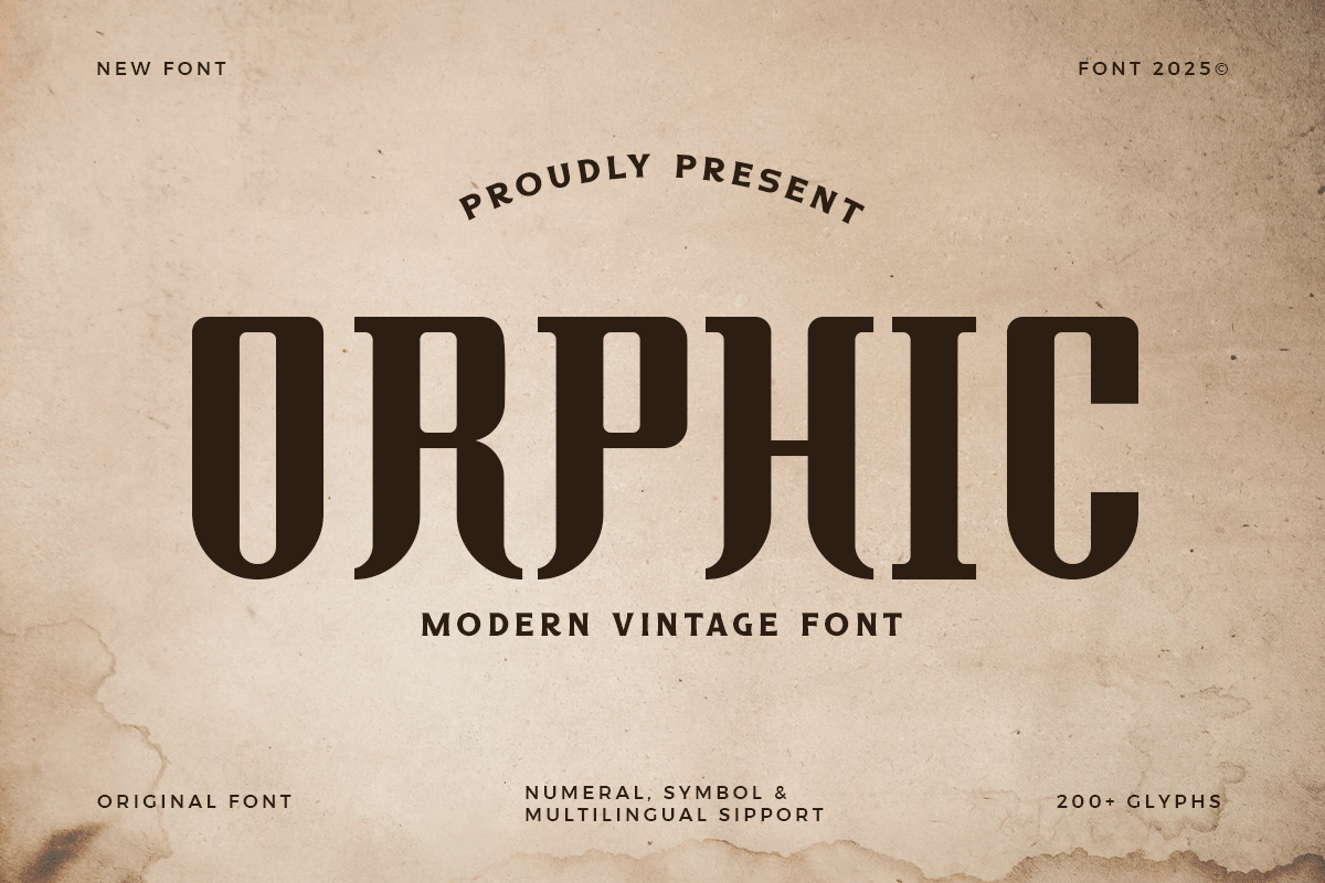 Orphic Font | Fontkong | FontSpace