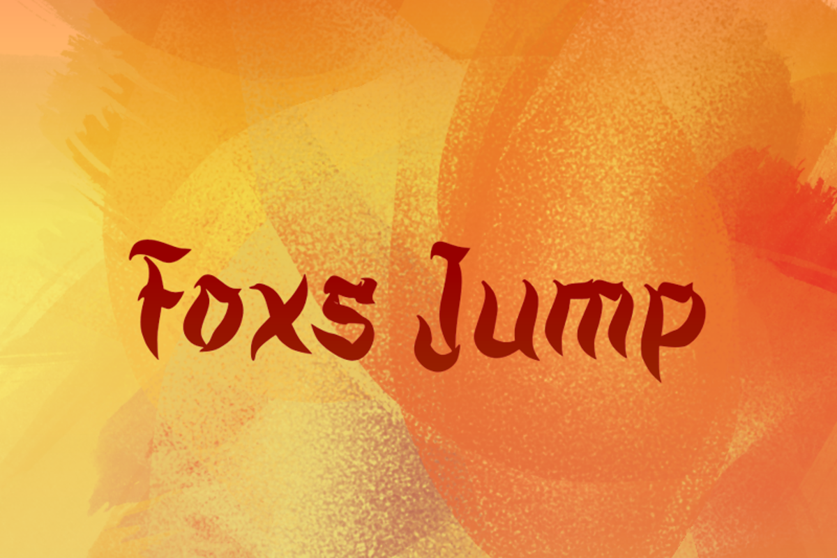 F Fox Jumps Font - Free Download