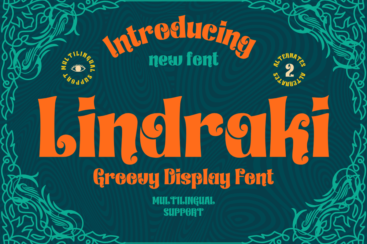 Lindraki Font | twinletter | FontSpace
