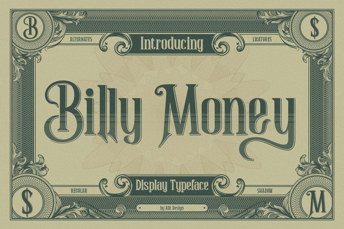 Billy Money Font - Free Download