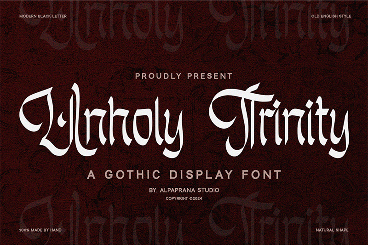 Unholy Trinity Font - Free Download