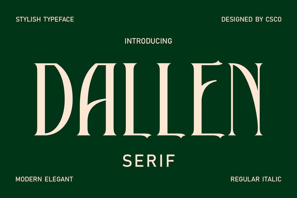 Dallen Font | craftsupplyco | FontSpace
