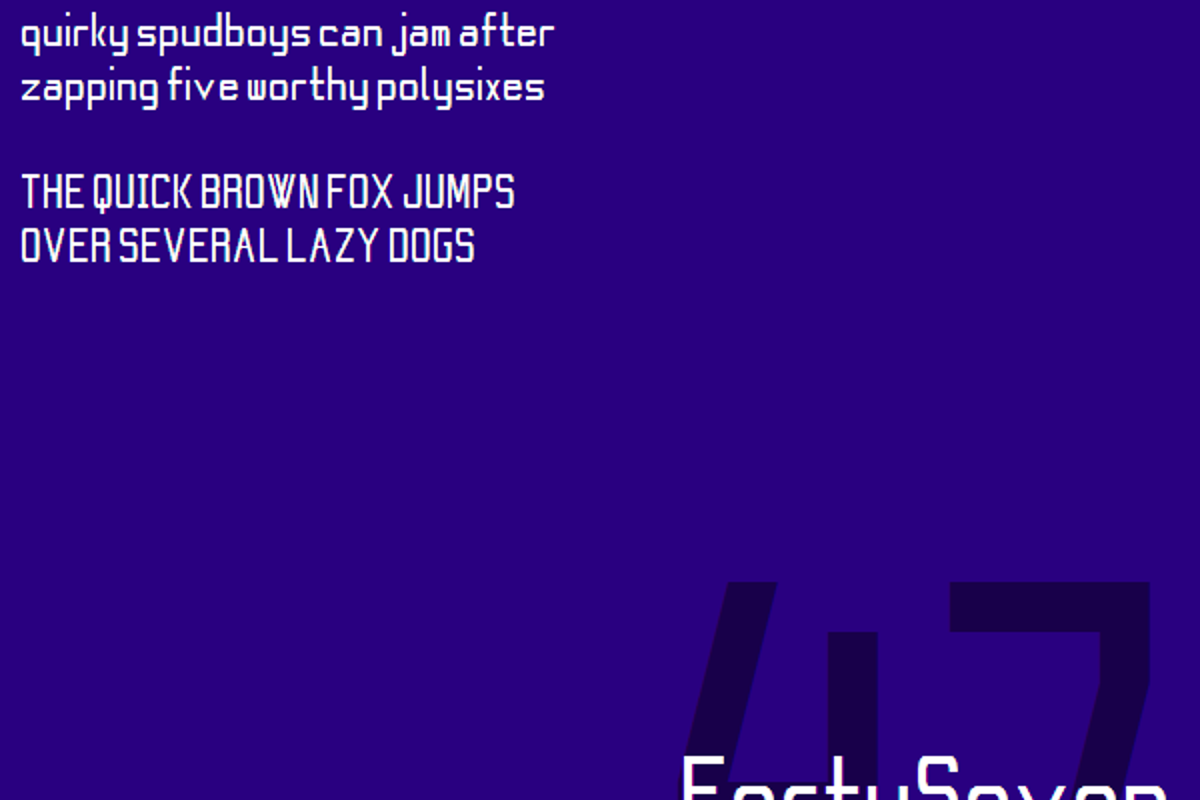 FortySeven NBP Font - Free Download
