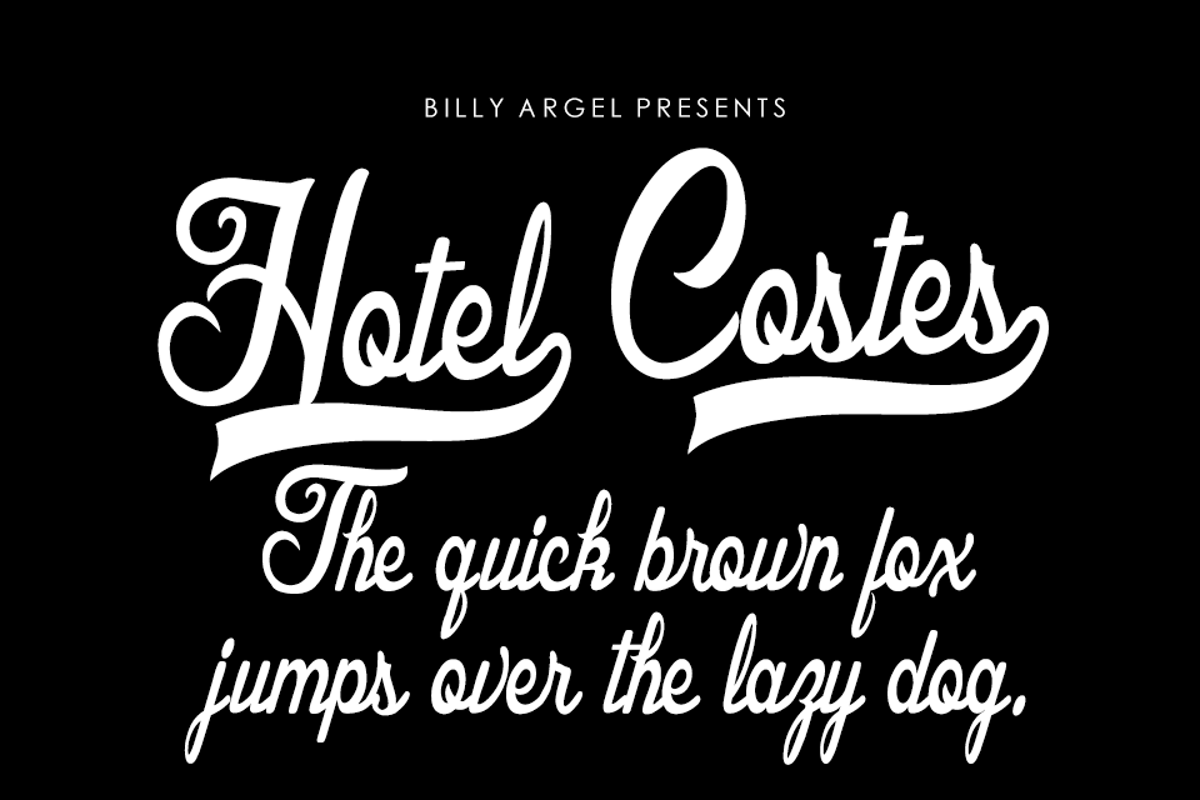 Hotel Costes Font | Billy Argel Fonts | FontSpace