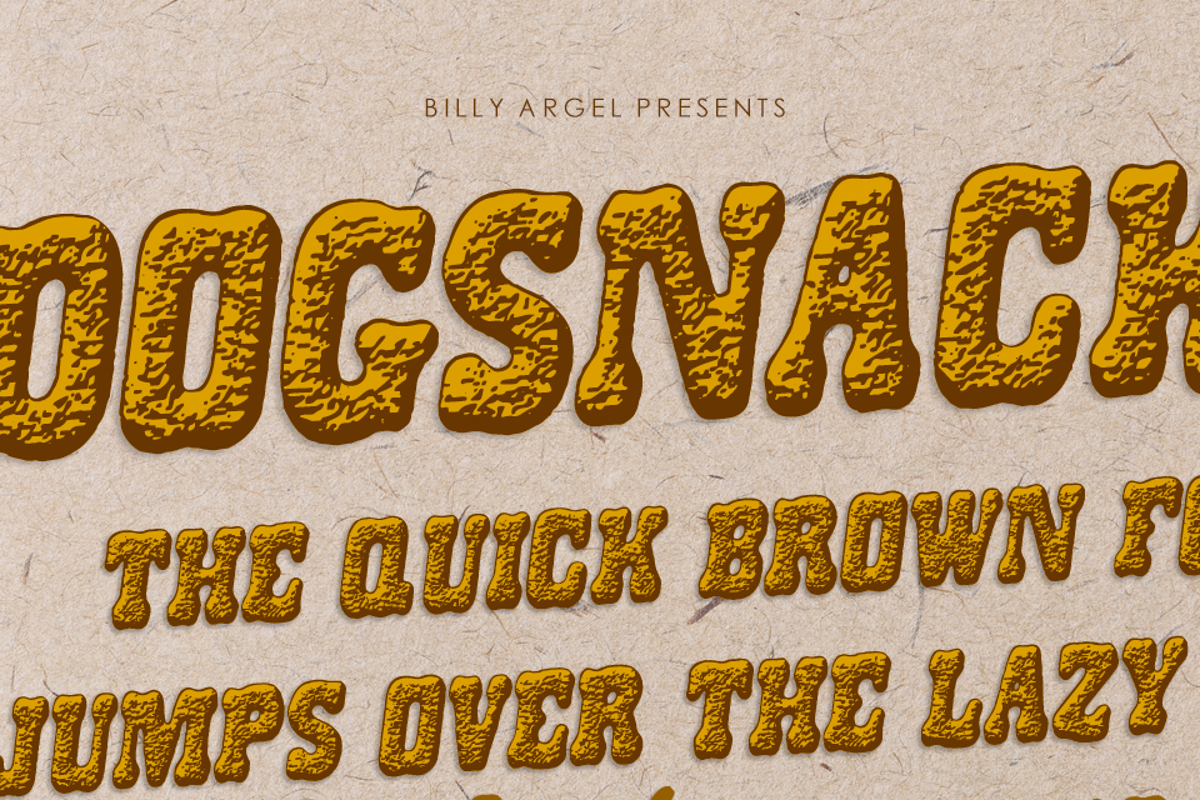 DOGSNACKS Font | Billy Argel Fonts | FontSpace