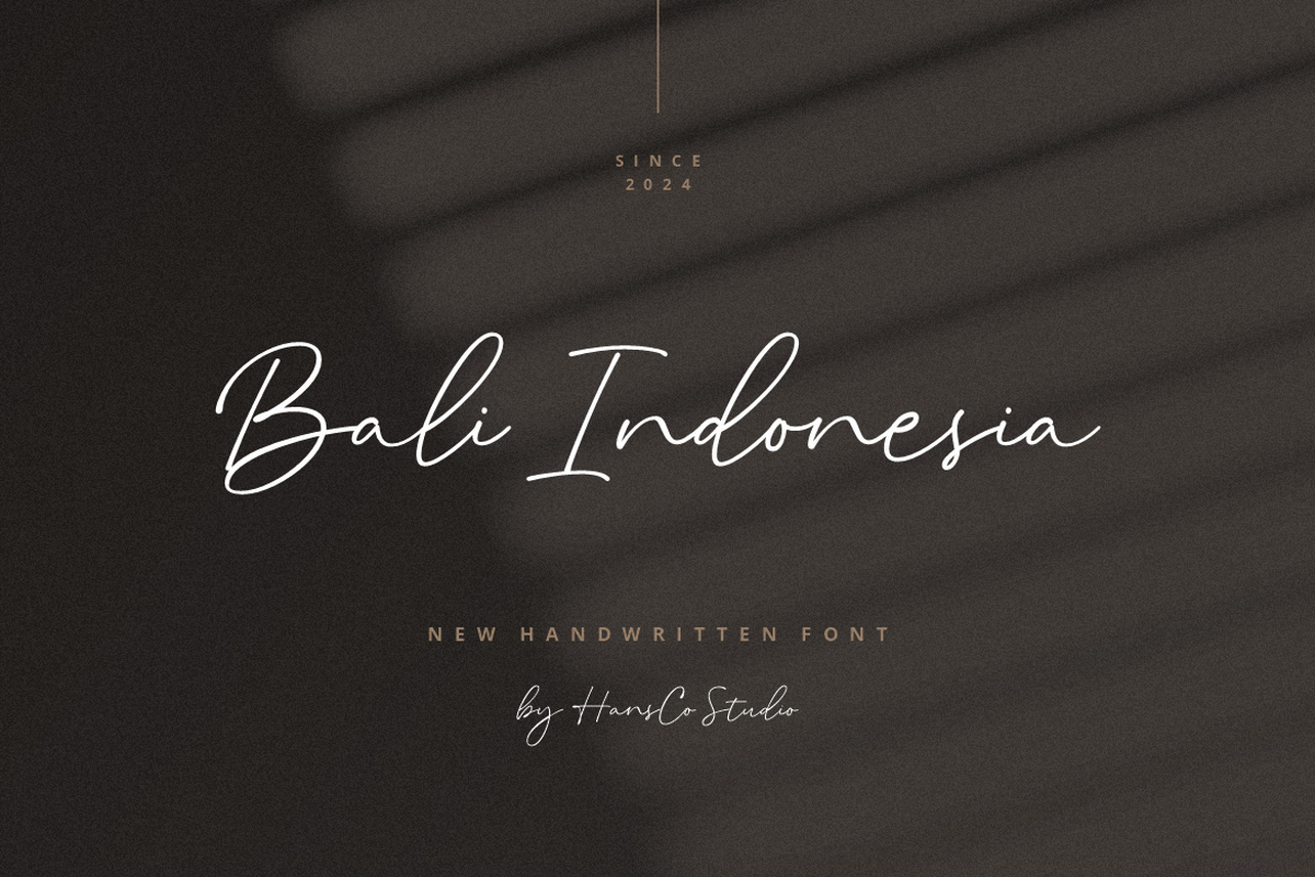 Bali Indonesia Font - Free Download