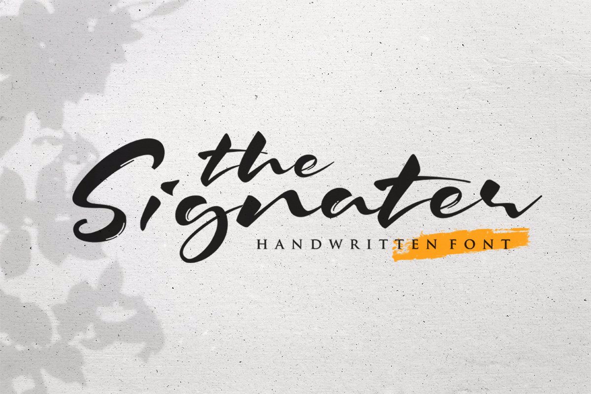 The Signater Font | typelinestudio | FontSpace