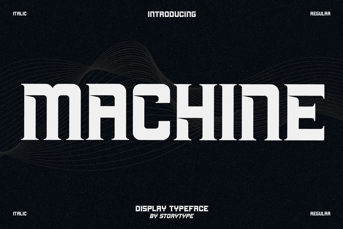 MACHINE Font | Storytype Studio | FontSpace