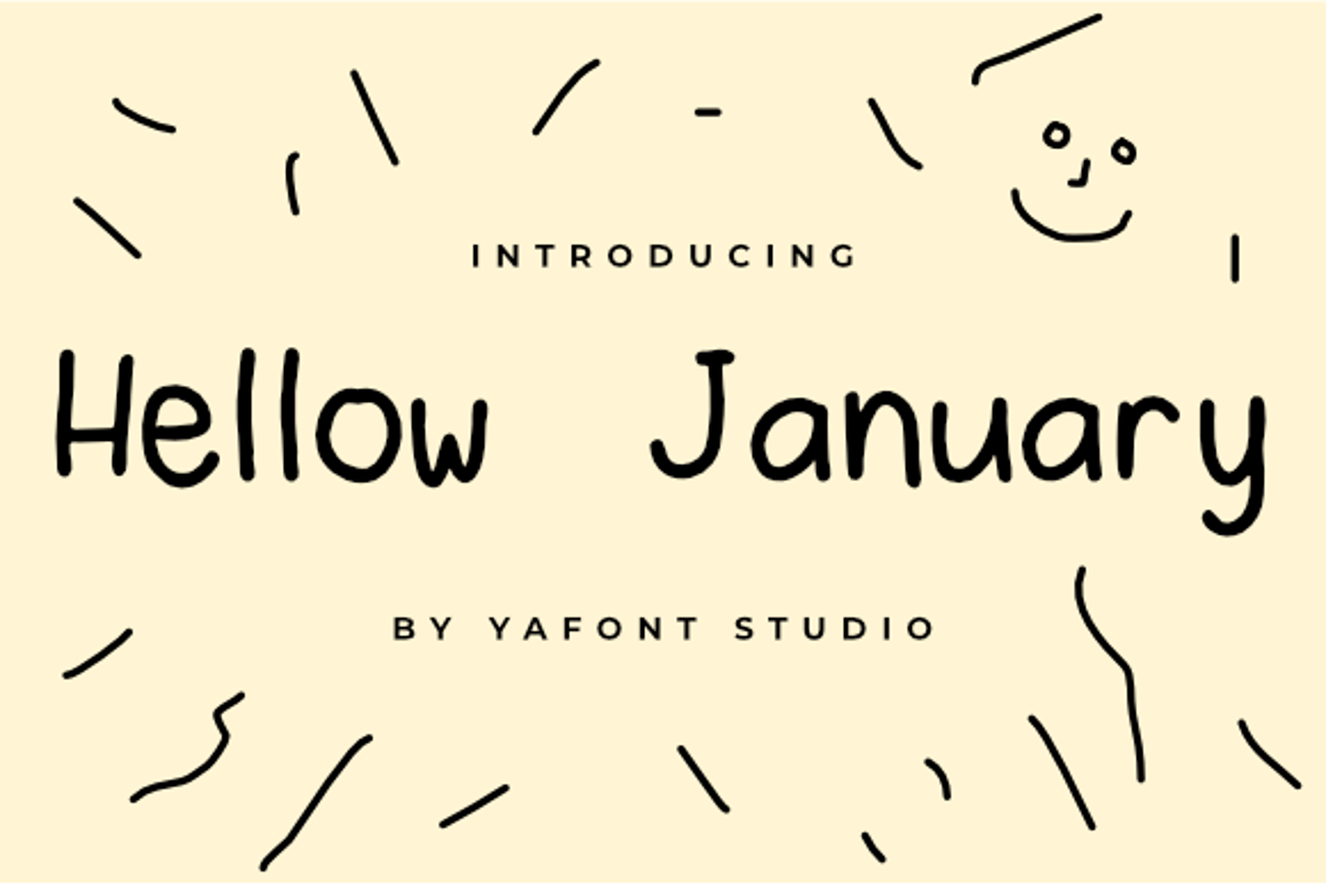 Hellow January Font - Free Download