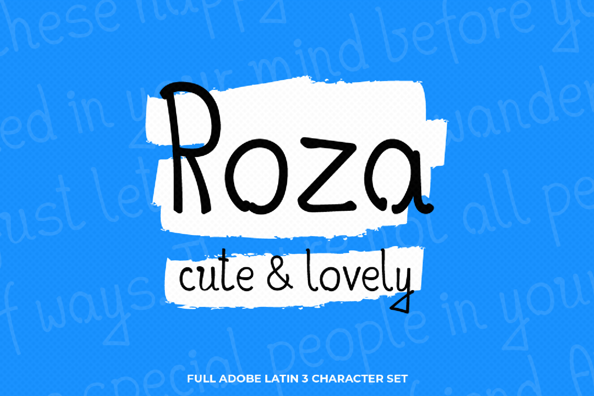 Roza Font | Szymon Furjan | FontSpace