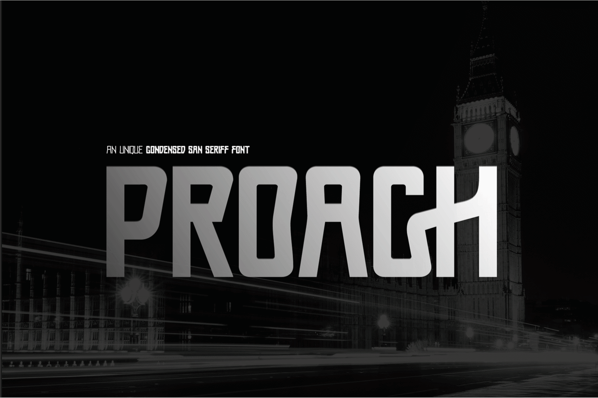 Proach Font | Grontype | FontSpace
