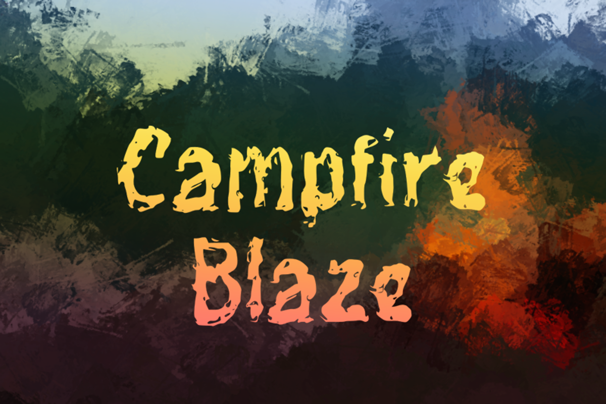 C Campfire Blaze Font | wepfont | FontSpace