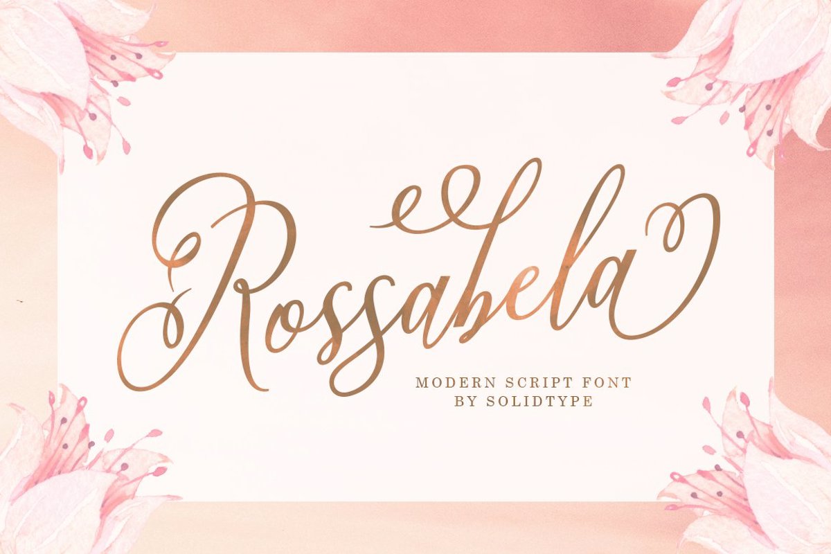 Rossabela Script Font | Solidtype | FontSpace