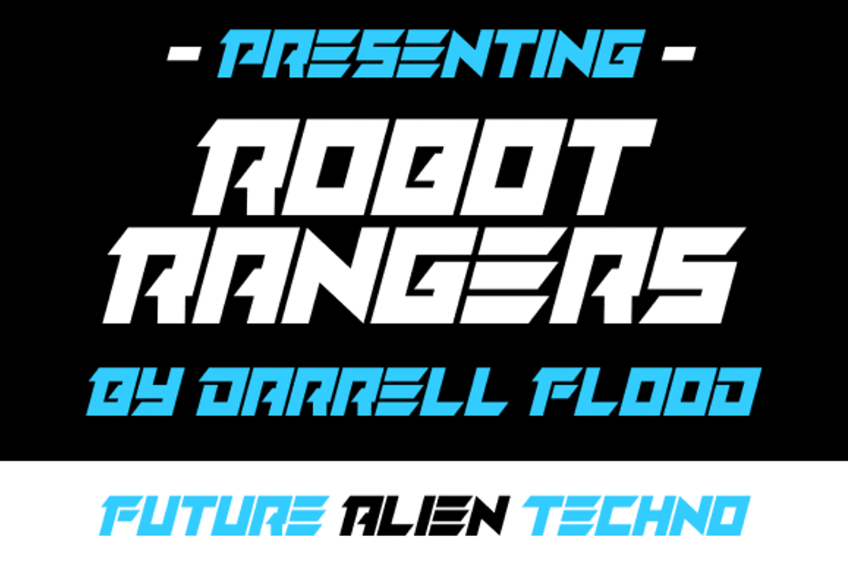 Robot Rangers Font | HAWTPIXEL - Darrell Flood | FontSpace