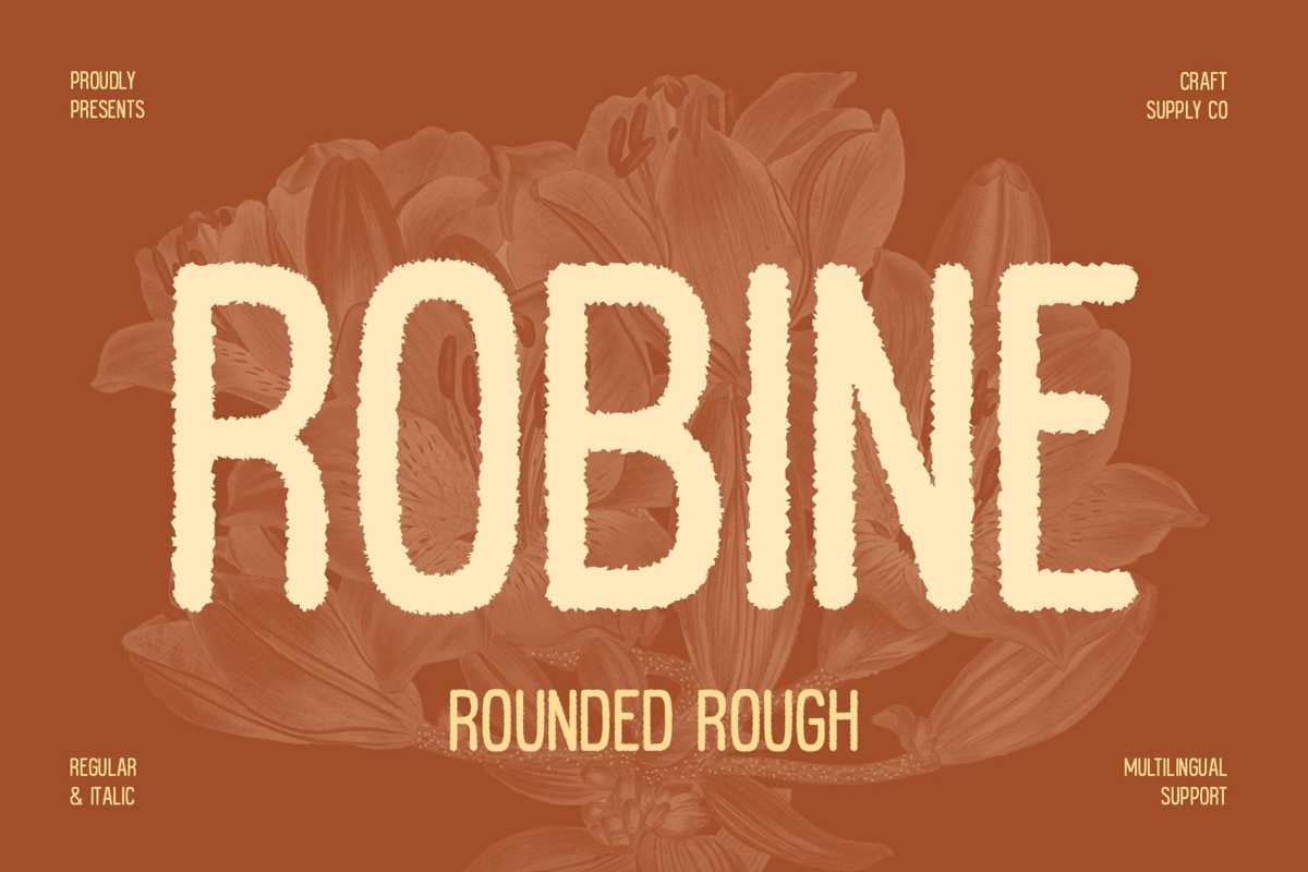 Robine Rounded Rough Font - Free Download
