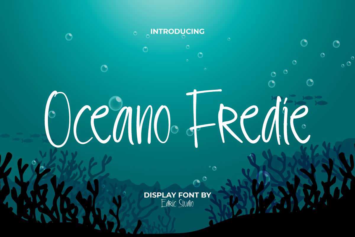 Oceano Fredie Font | Edric Studio | FontSpace