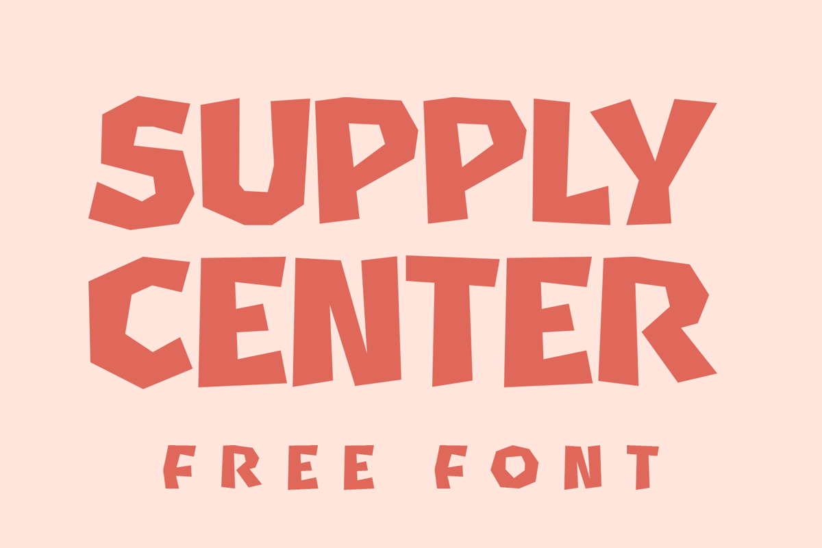 Supply Center Font | Niskala Huruf | FontSpace