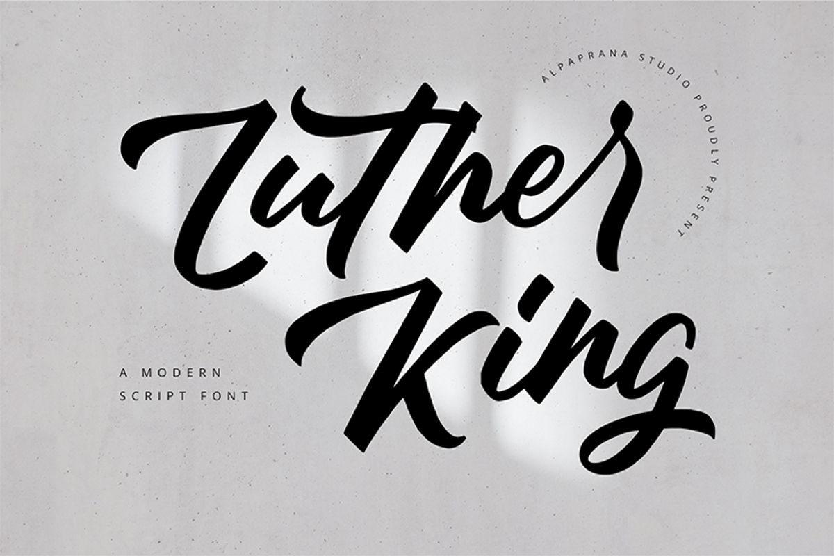 Luther King Font | Alpaprana | FontSpace