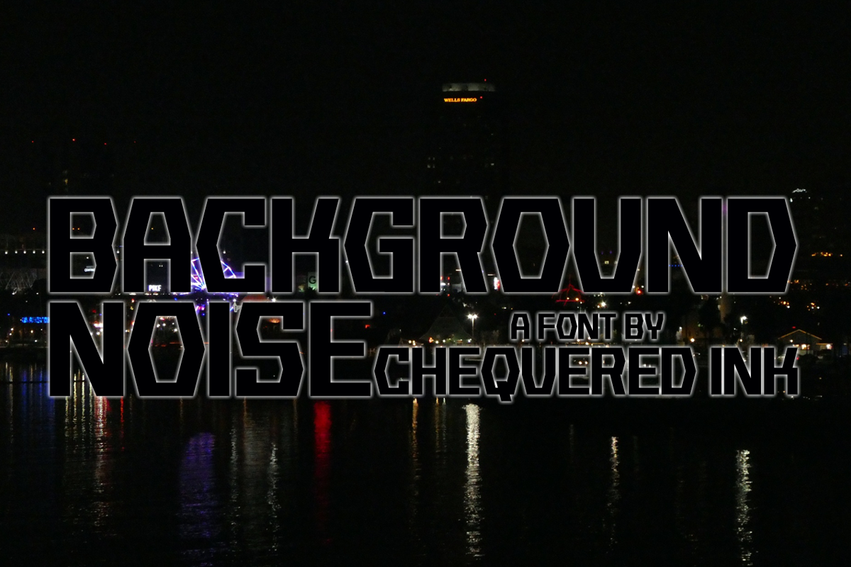 Background Noise Font | Chequered Ink | FontSpace