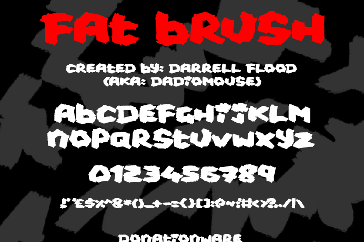 Fat Brush Font | HAWTPIXEL - Darrell Flood | FontSpace Fat Brush Font | HAWTPIXEL - Darrell Flood | FontSpace
