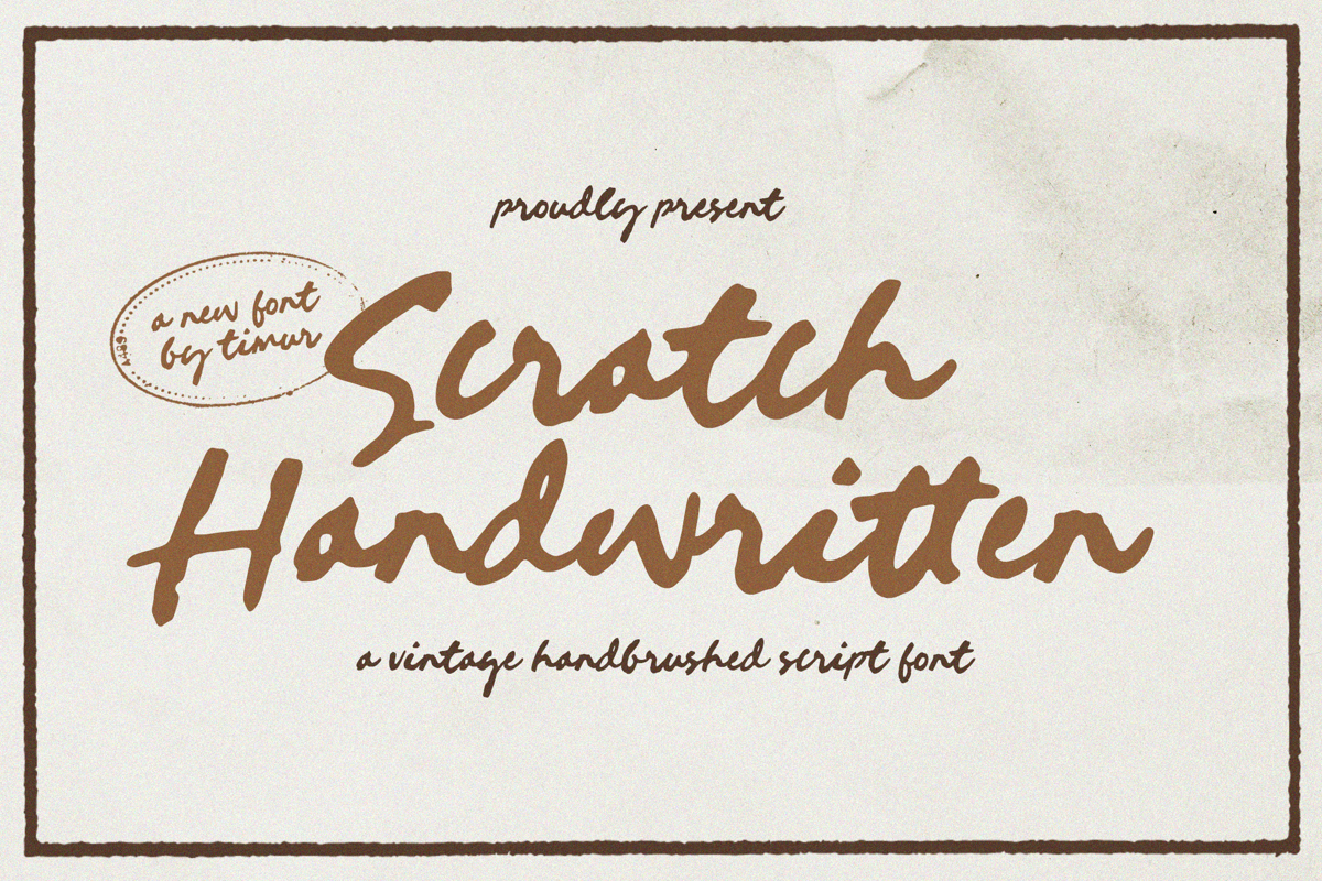 Scratch Handwritten Font - Free Download