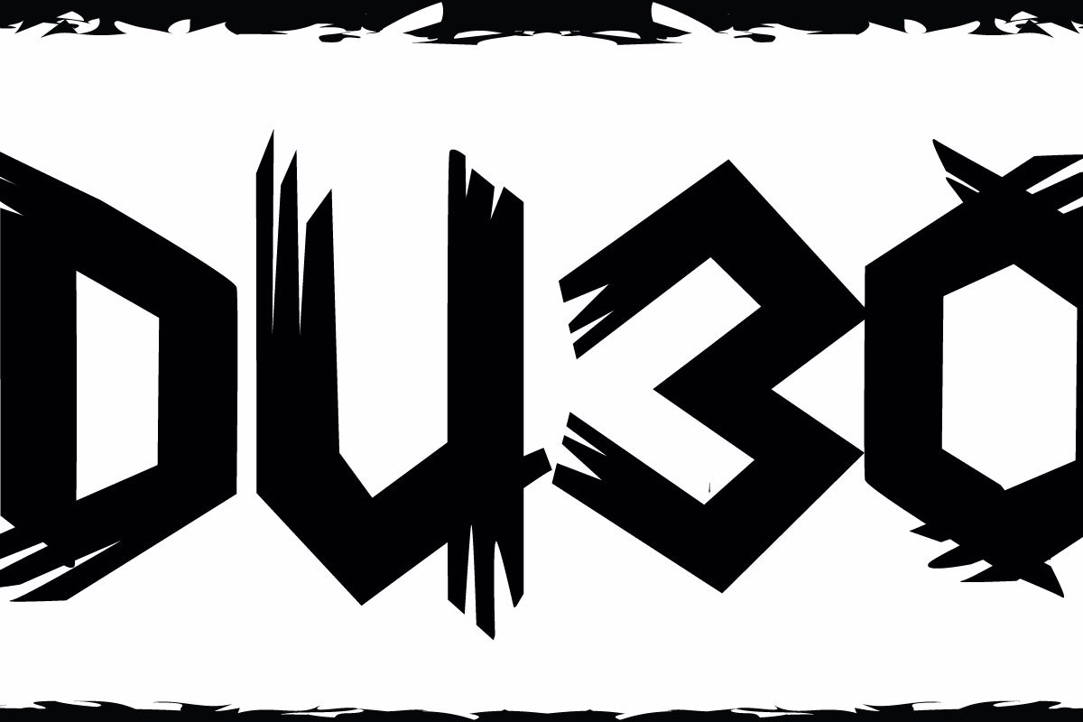 DU30 Font | VVB DESIGNS | FontSpace