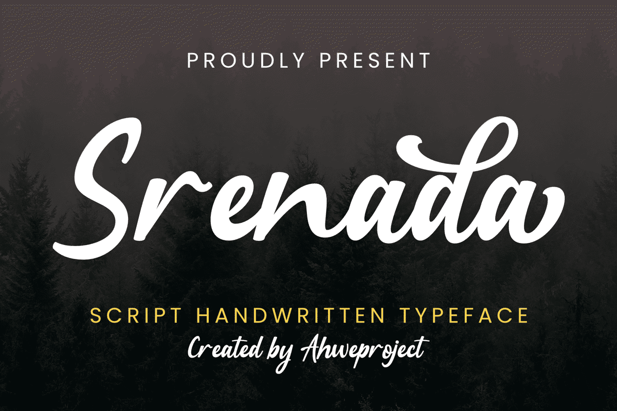 Srenada Font | ahweproject | FontSpace