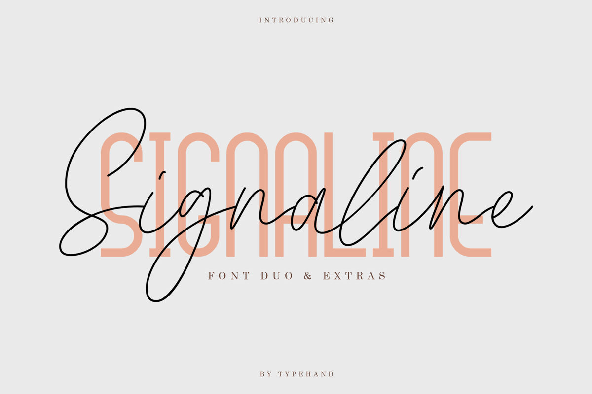 Signaline Script Font | typehandstudio | FontSpace