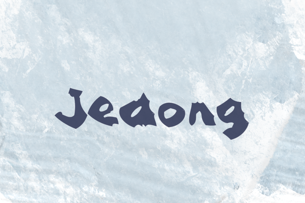 J Jedong Font | wepfont | FontSpace