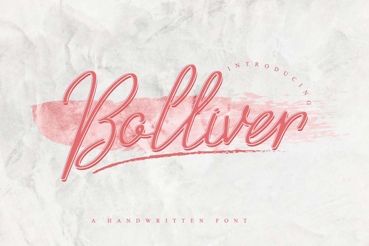 Bolliver Font | Edric Studio | FontSpace