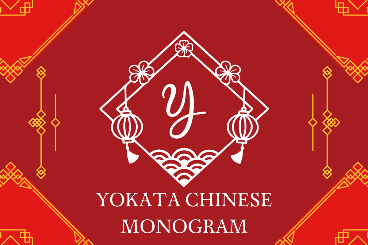 Yokata Chinese Monogram Font | Attype Studio | FontSpace