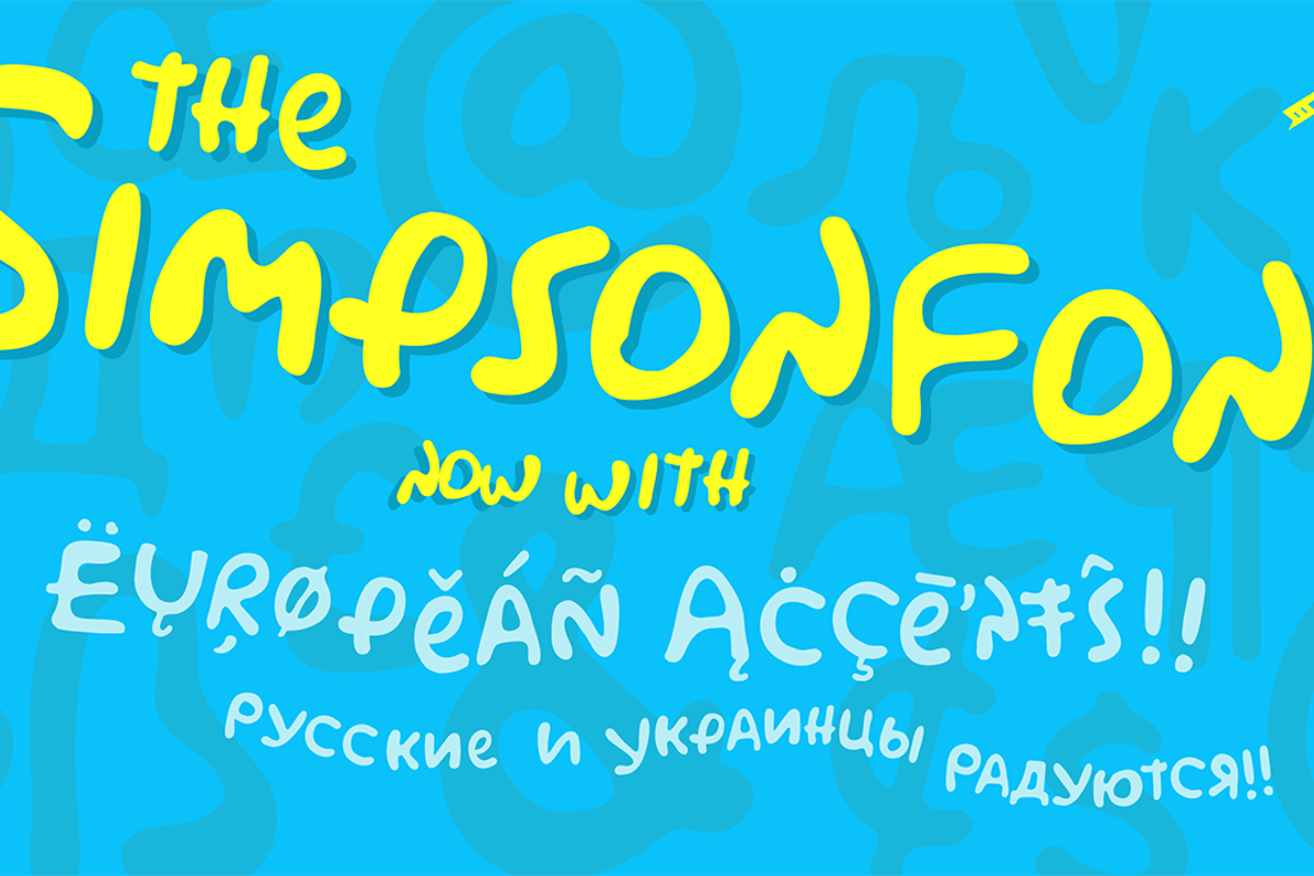Simpsonfont Font | sharkshock | FontSpace