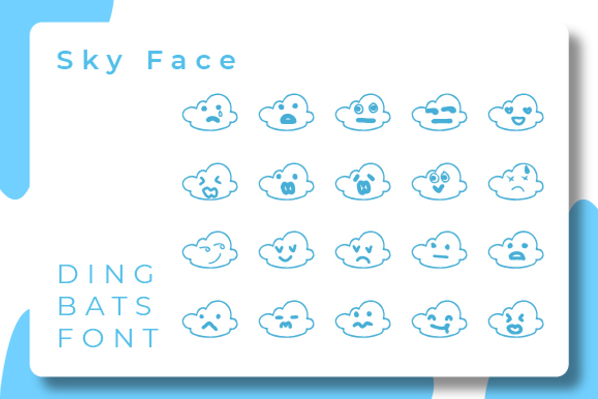 Sky face Font - Free Download