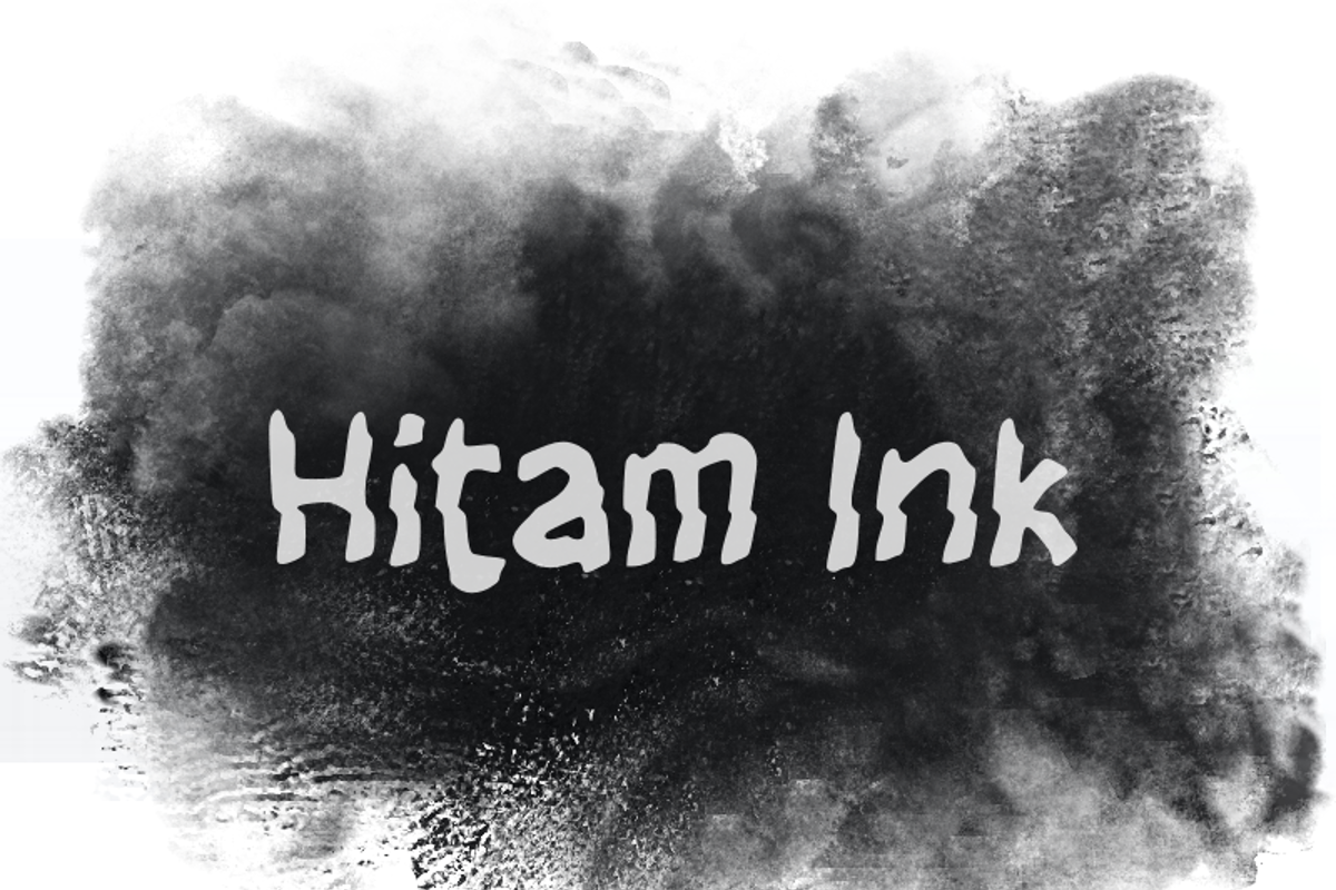 H Hitam Ink Font | wepfont | FontSpace