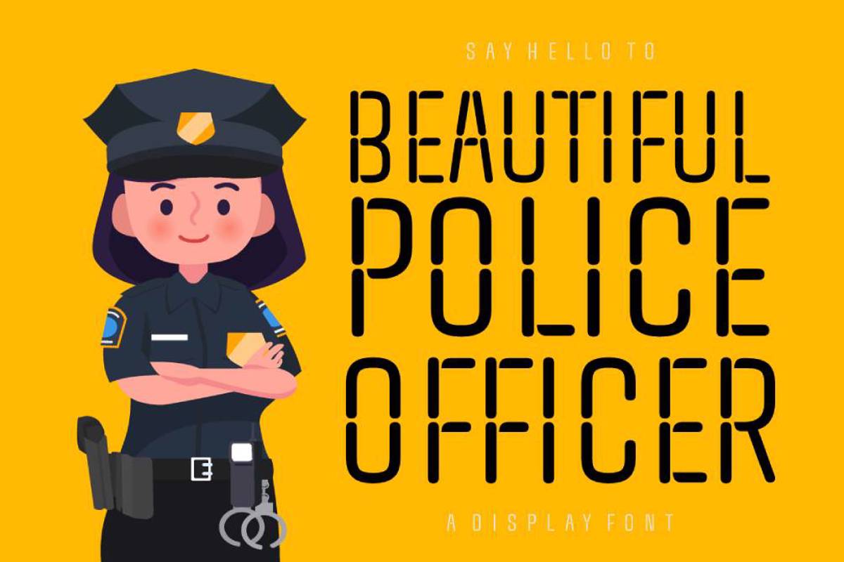 Beautiful Police Officer Font - Free Download