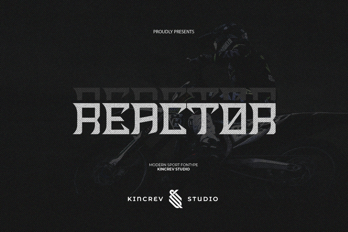 REACTOR Font | KincrevStudio | FontSpace