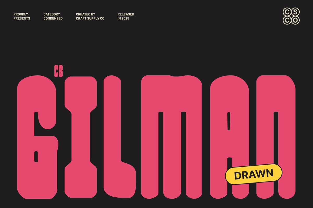 CS Gilman Drawn Font - Free Download