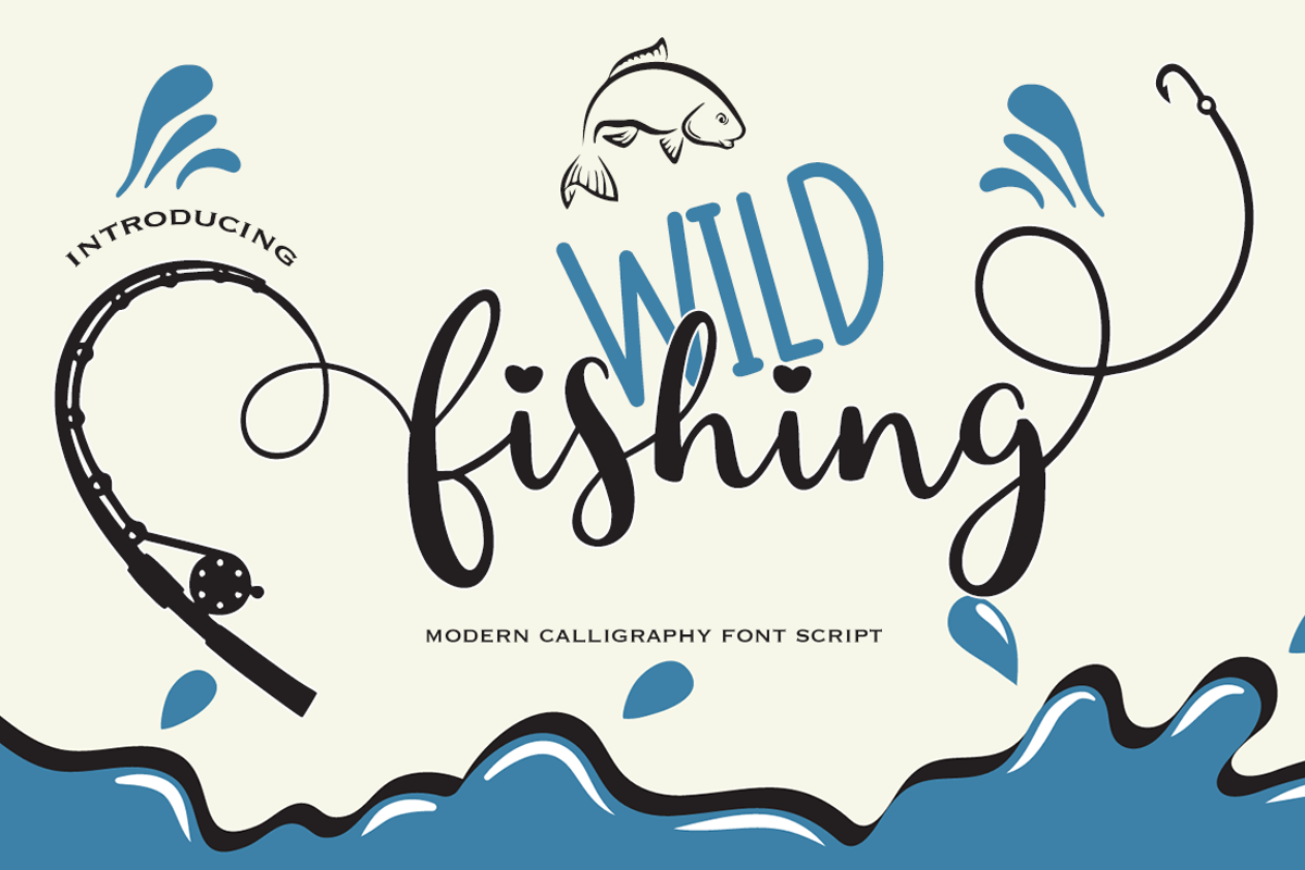 Wild fishing Font - Free Download