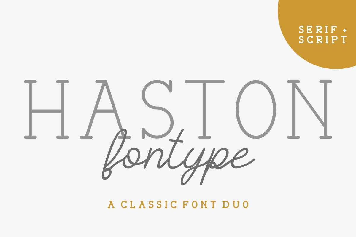 HASTON Font | Edric Studio | FontSpace
