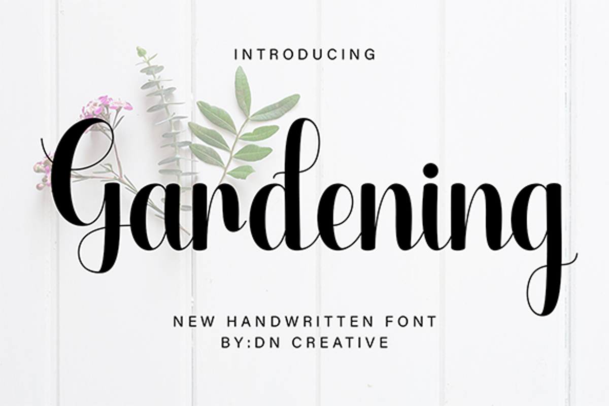 Gardening Script Font | DN Creative | FontSpace
