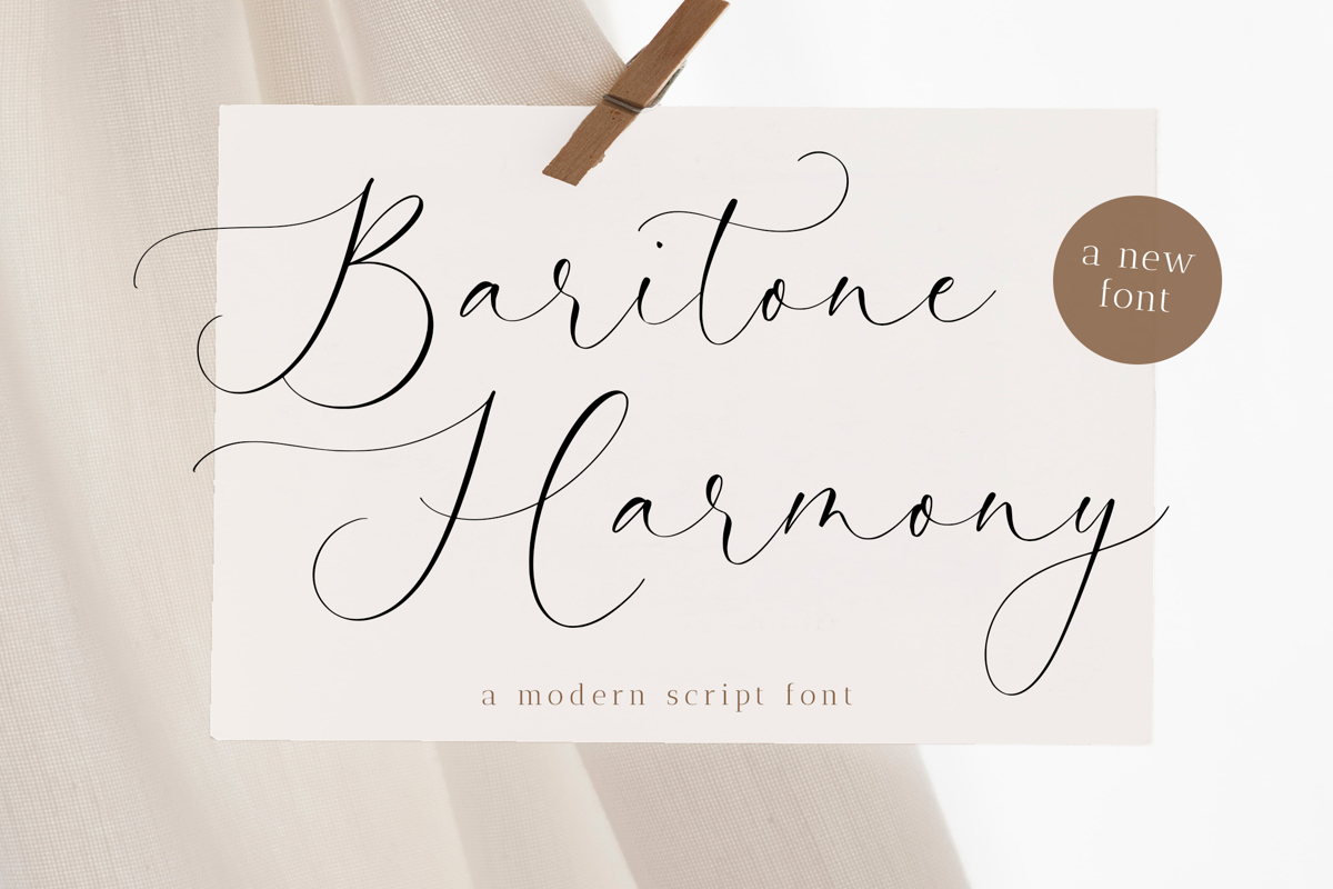 Baritone Harmony Font - Free Download