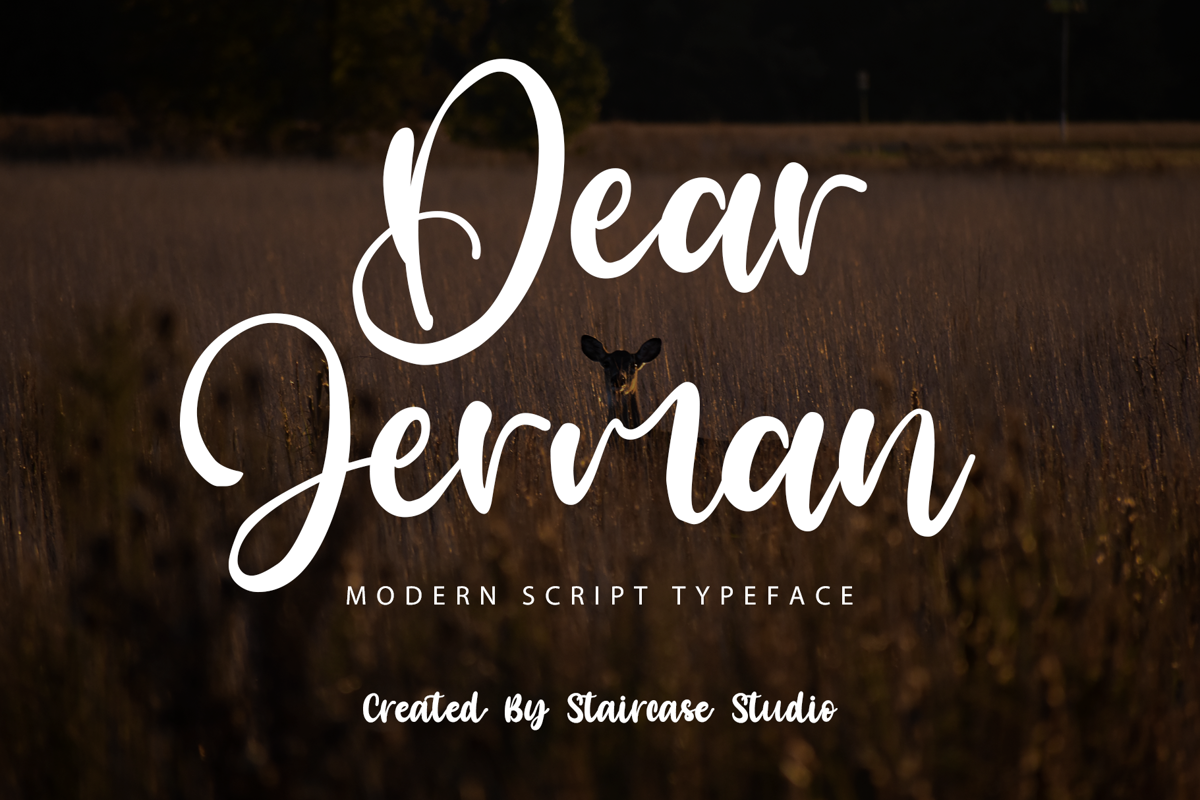 Dear Jerman Font | Staircase Studio | FontSpace