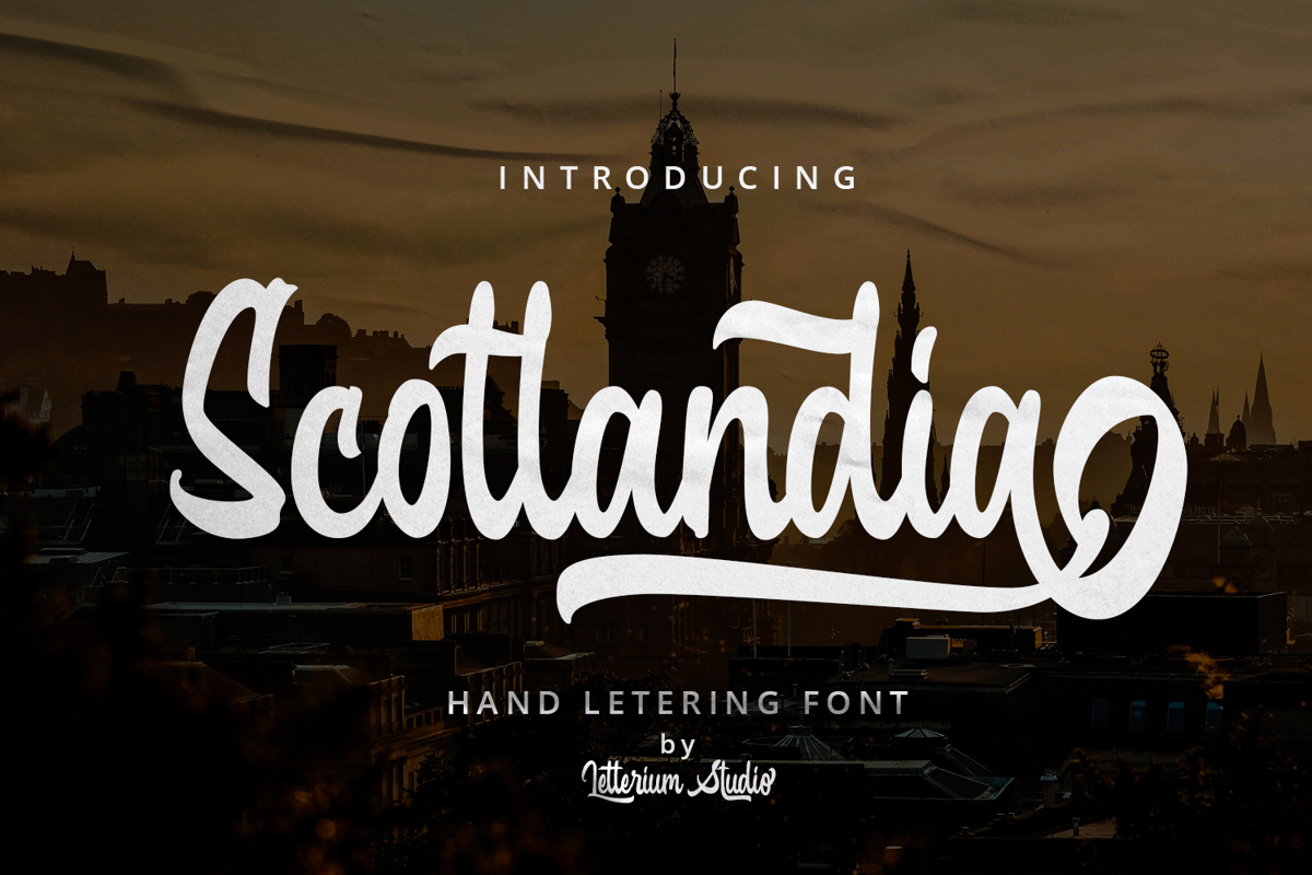 Scotlandia Font | Letterium Studio | FontSpace