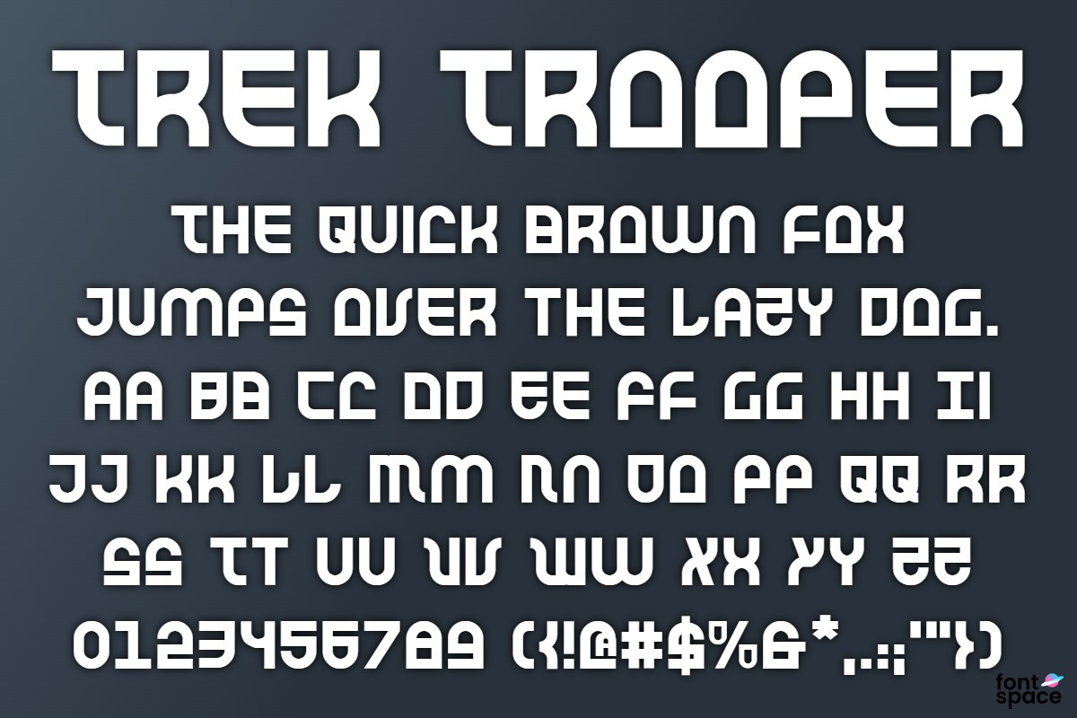 Trek Trooper Font | Iconian Fonts | FontSpace