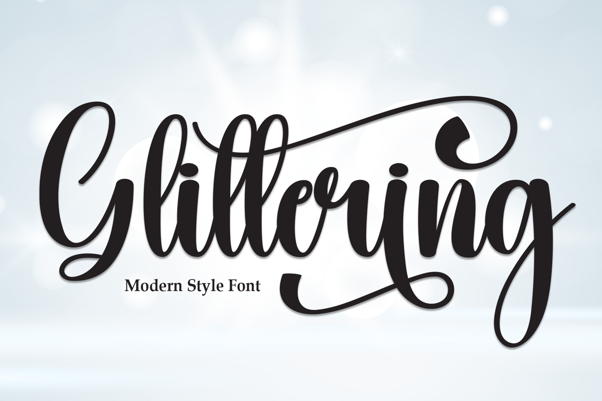 Glittering Font - Free Download