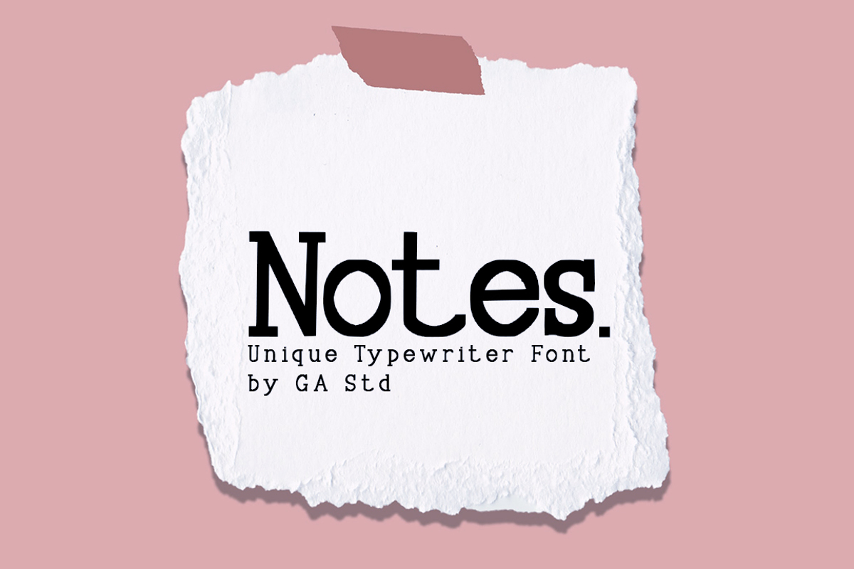 Notes Font - Free Download