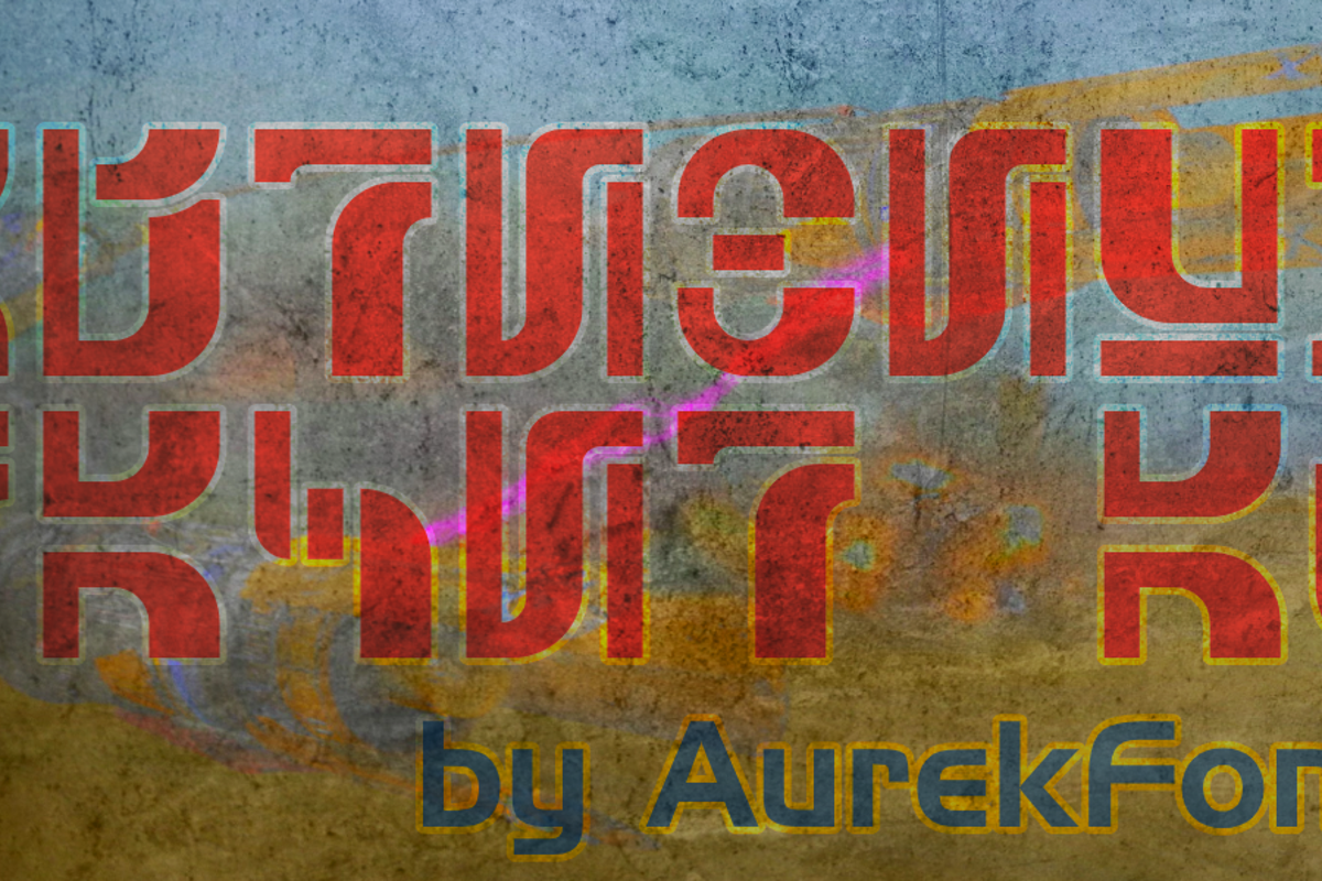 Aurebesh Racer AF Font | AurekFonts | FontSpace