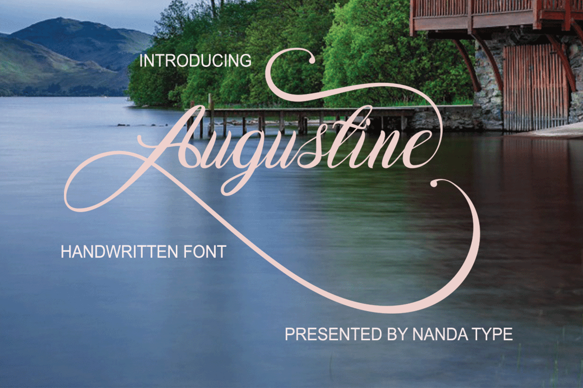 Augustine Script Font | Solidtype | FontSpace