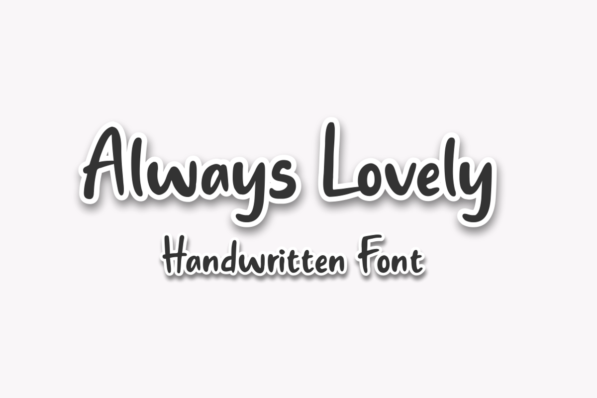 Always Lovely Font - Free Download