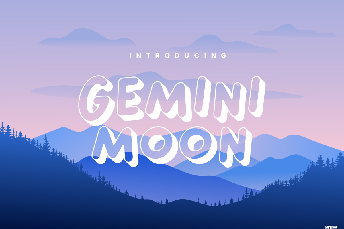 Gemini Moon Font | docallisme | FontSpace